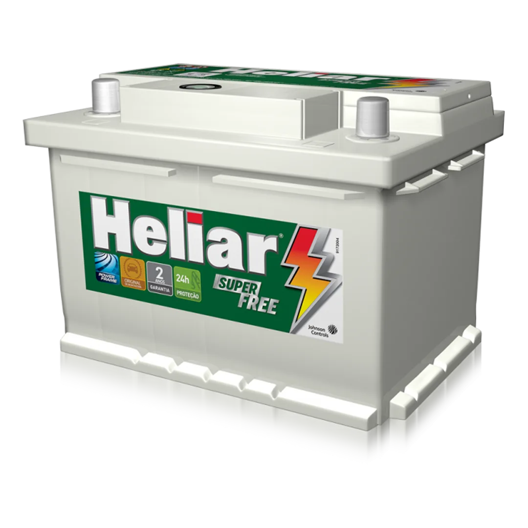 Bateria Heliar Super Free 65Ah HF65HD pague em até 10x sem juros